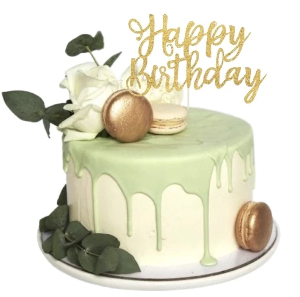 Green Drip Cake – Celebrating Life Bakery
