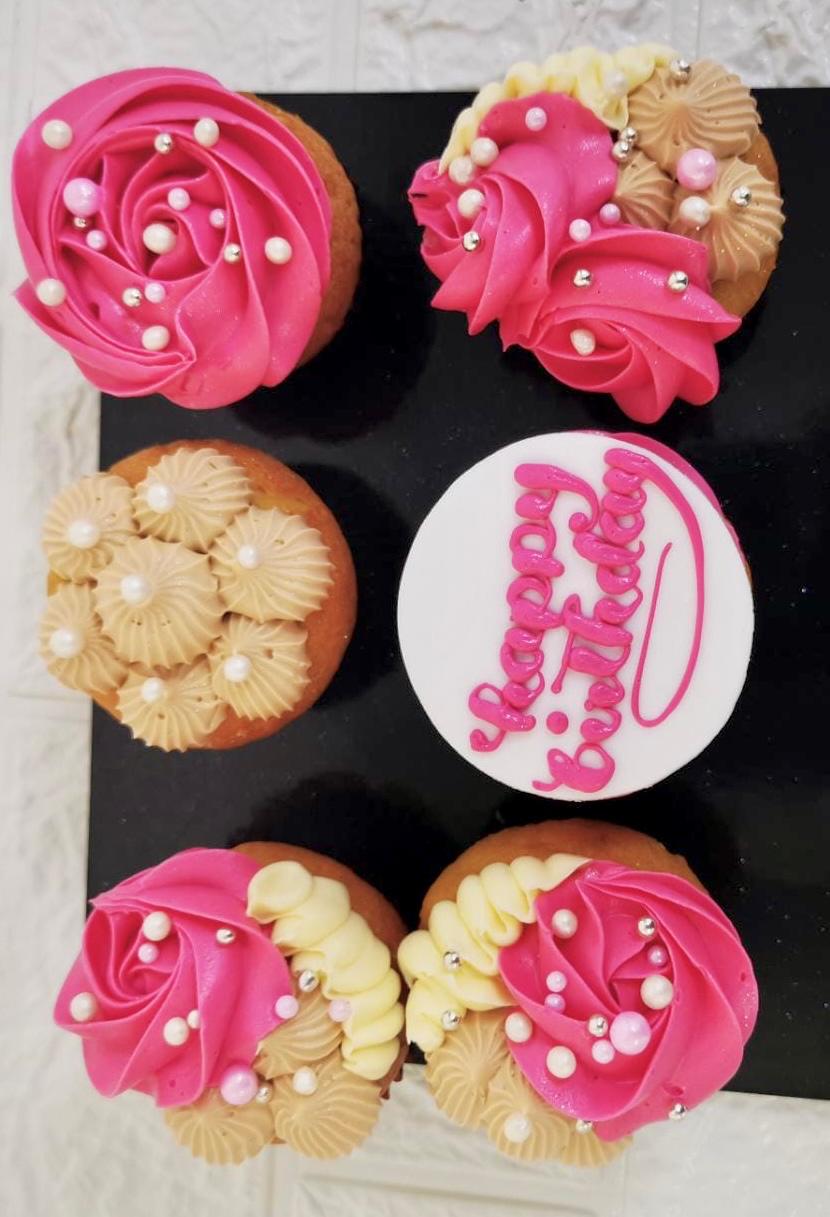 Buttercream Floral Cupcakes - 6 – Celebrating Life Bakery - Store